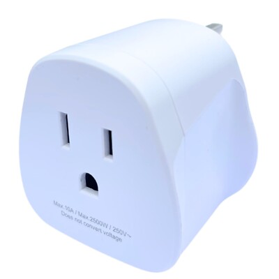 UK Visitor Travel Adaptor From USA Canada Mexico Adapter Plug To UK ...