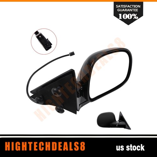 Power Mirror For 94-97 Chevy Blazer S10 GMC Jimmy Black Manual Fold ...