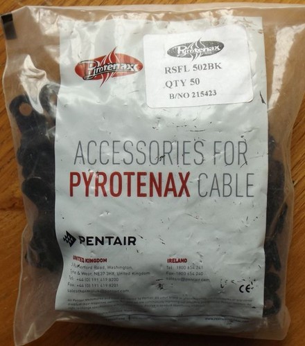 Pyrotenax RSFL502-Black MI Cable two way saddle clips Bag of 50 | eBay UK