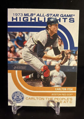 Carlton Fisk 2022 Heritage High Number 1973 All Star Game Highlights # ...