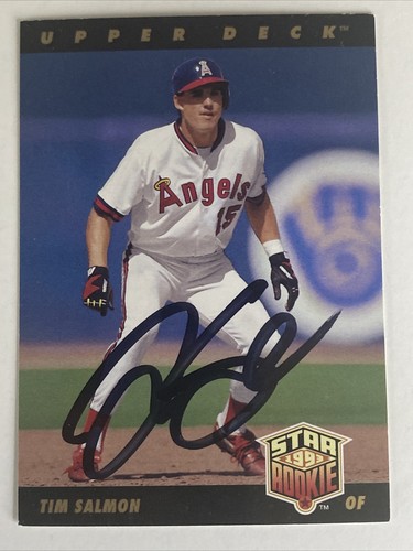 Tim Salmon Signed 1993 Upper Deck Star Rookie RC Angels Autograph | eBay