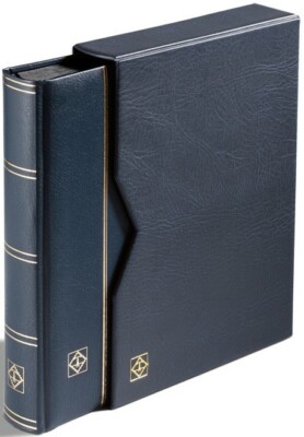 Lighthouse Premium Best Leather Stockbook & Slipcase 9 x 12 64 Black ...