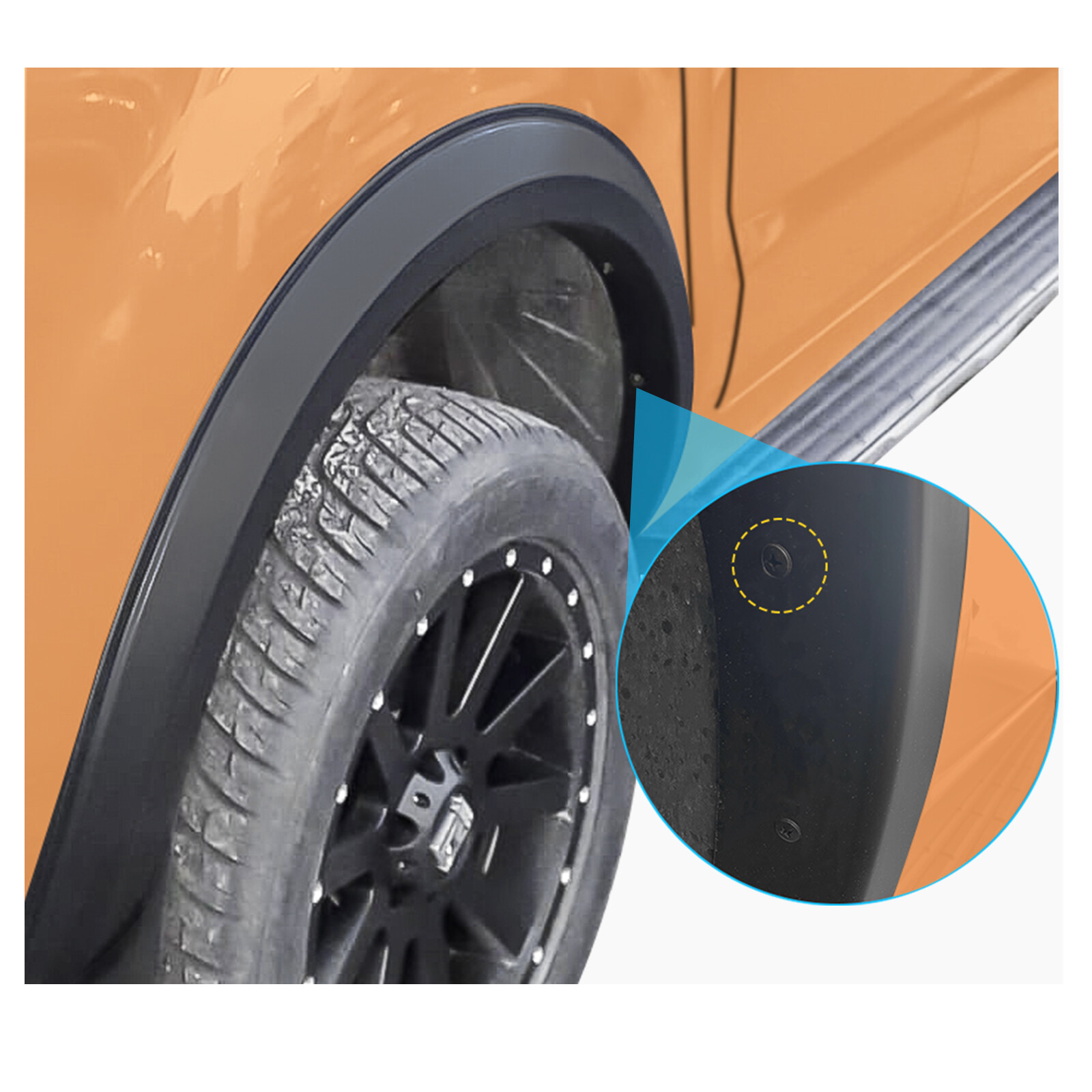 Wide Body Wheel Arch Extensions Kit Fender Flares for Ford Ranger 2015 ...