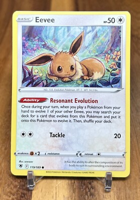 Eevee 119/189 Non Holo Astral Radiance Pokemon Card NM | eBay