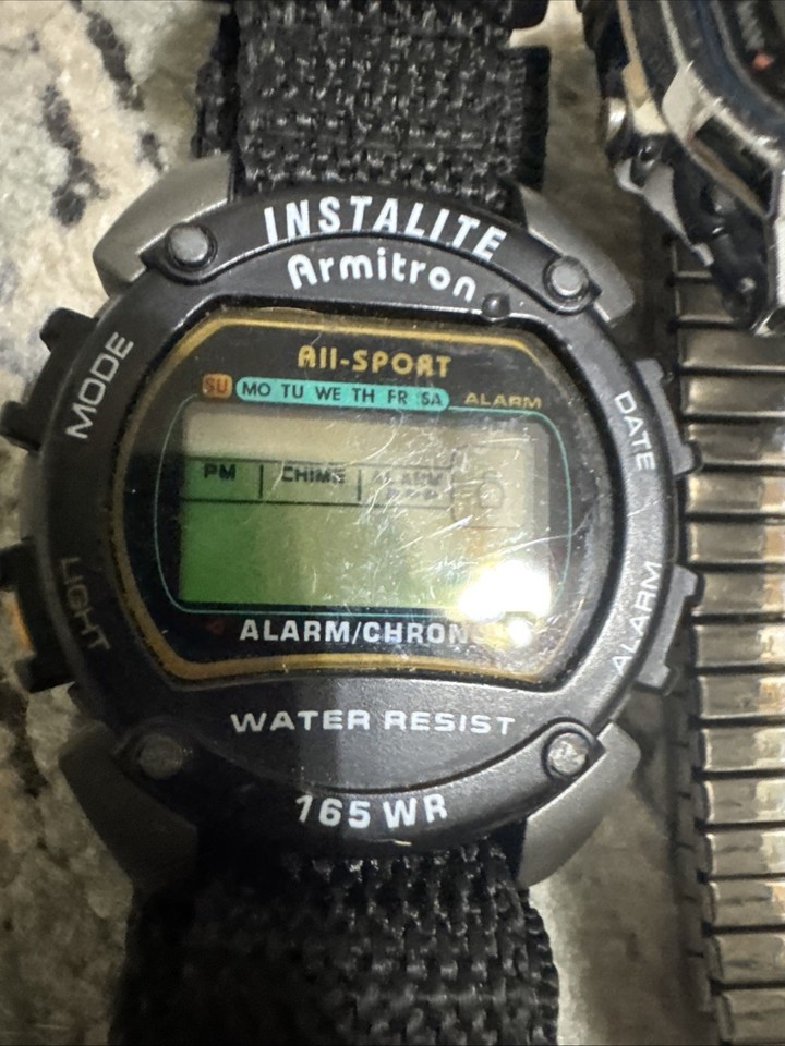 Lot Timex Indiglo Digital Watch Parts! Casio + Armitron All Need ...
