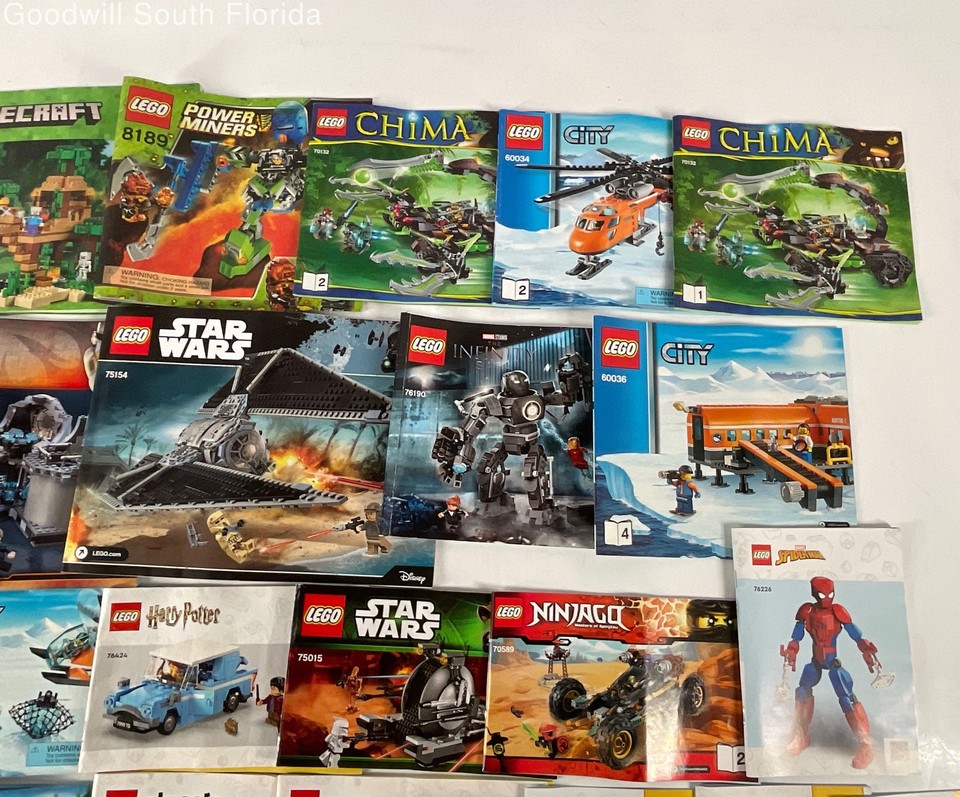 Lego Star Wars City Minecraft Classic Creator Guide Manuals Books Lot ...