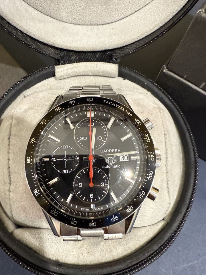 Tag Heuer Men's Carrera Automatic Watch 39mm Stainless Steel CV2014 ...