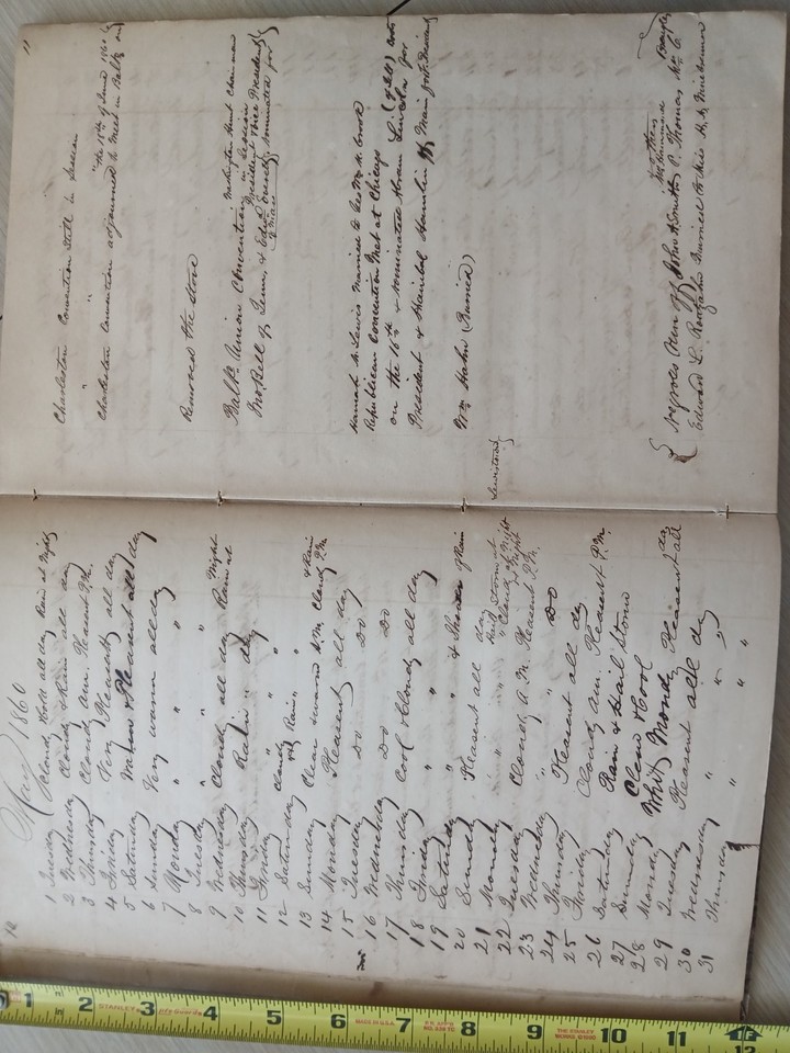 Rare beautiful civil war diary – Peter Sahm’s Diary (1860–1863 ...