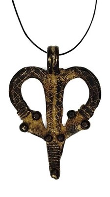 Antique African Bronze Snake Pendant Handmade | eBay