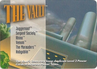 Marvel OVERPOWER Monumental Location The Vault Juggernaut Serpent ...