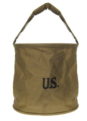 US Army Canvas Water Bucket US Wassereimer Wassersack Marines USMC Navy ...
