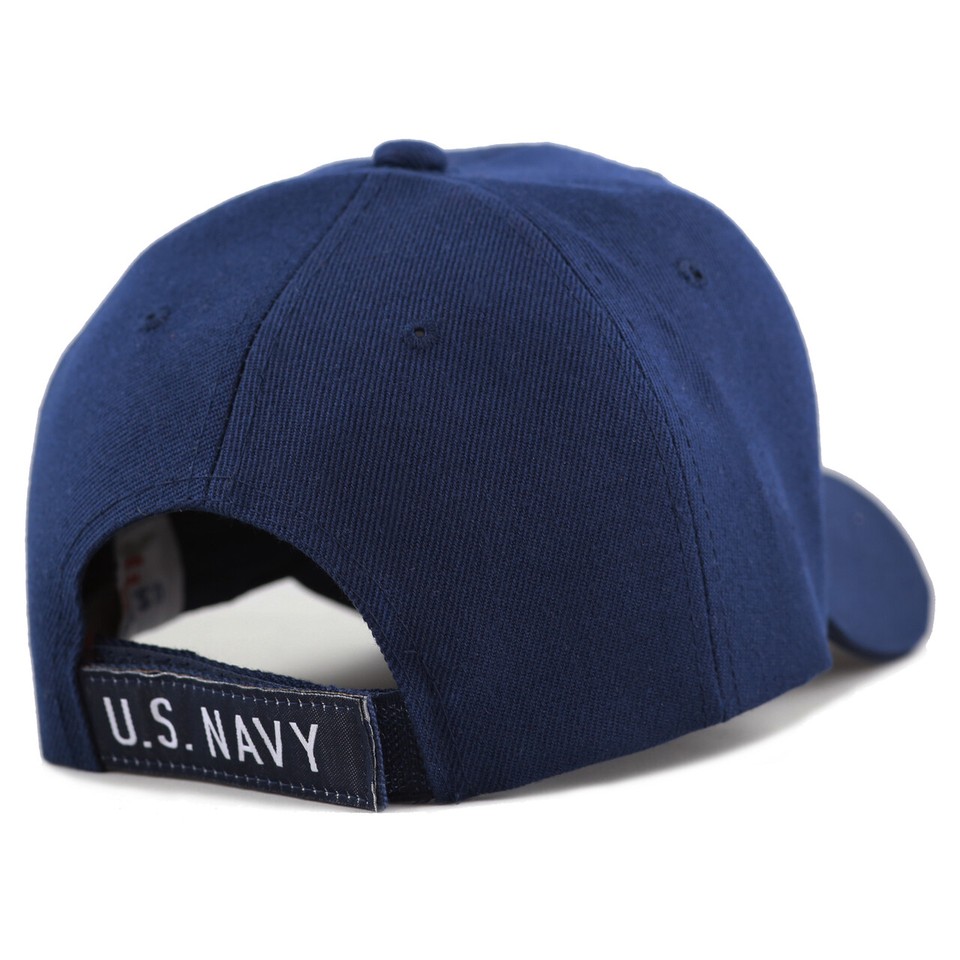 U.S. Navy Cap Blue Hat Embroidered Adjustable US Naval Seabees, Men | eBay