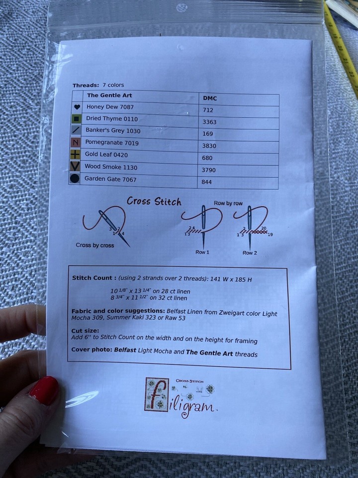 My Beautiful Fir Tree By Filigram Cross Stitch Chart RefA123 | eBay