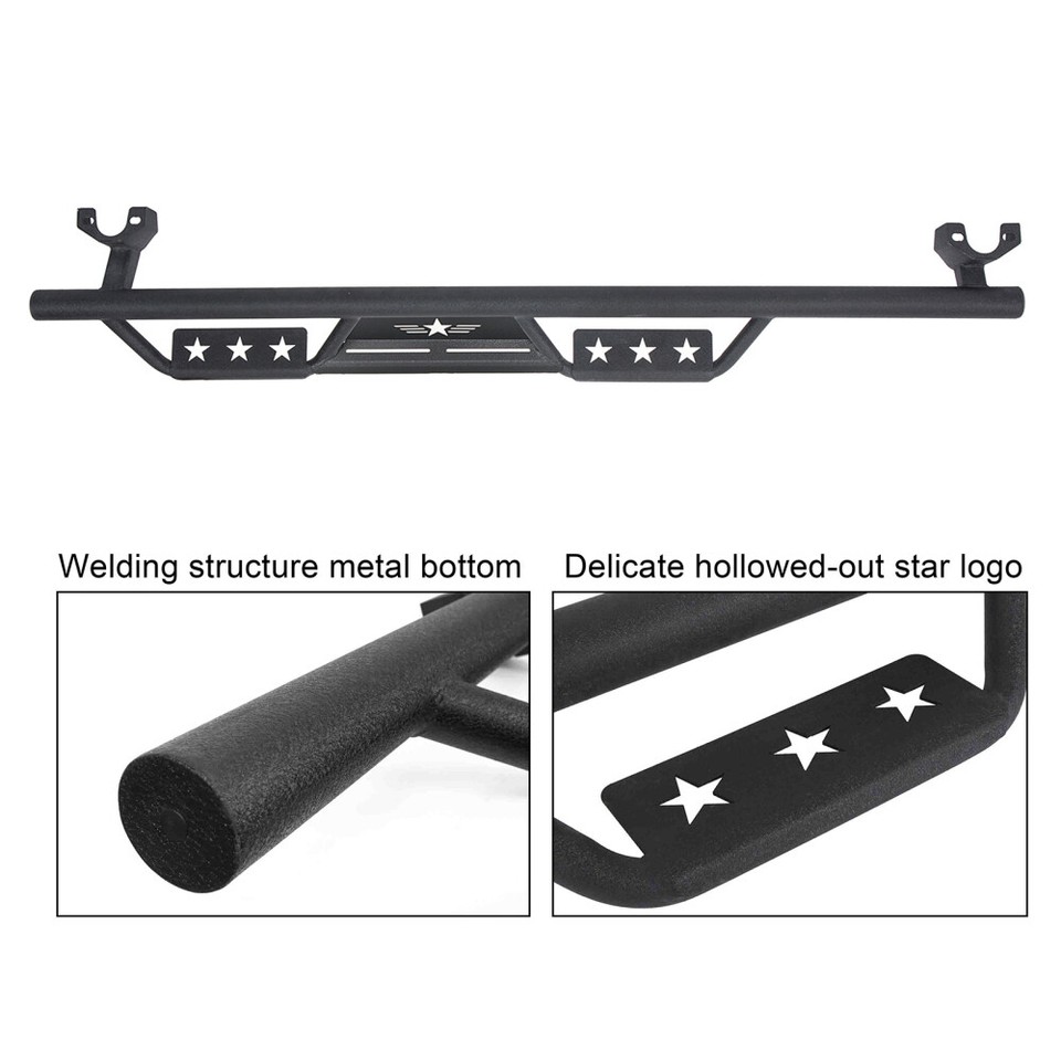 Tubular Nerf Bar Side Step Running Board Rock Sliders Rails Fit Jeep ...