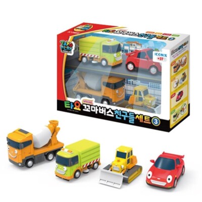 Tayo Special Little Bus Friends SET 4pcs Toy Car Chris Speed Ruby Billy ...