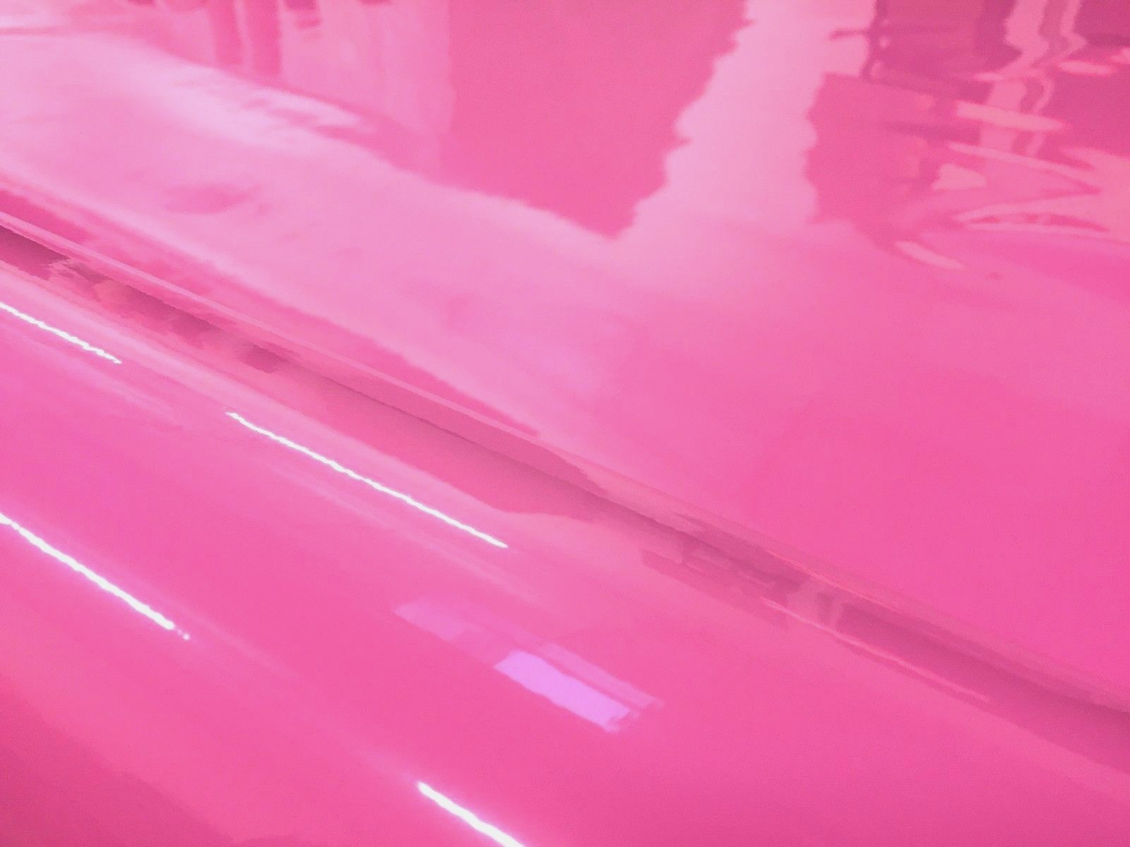 High Gloss Pink Vinyl Car Auto Vehicle Wrap Film Sticker Decal Sheet ...