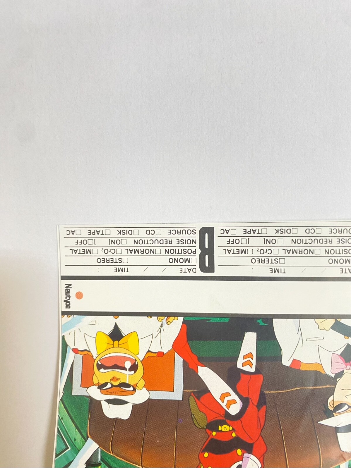 Grandis Sanson Nadia The Secret of Blue Water Cassette Tape Index Card ...