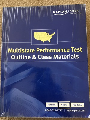 Kaplan PMBR Bar Review Multistate Performance Test - Outline & Class ...