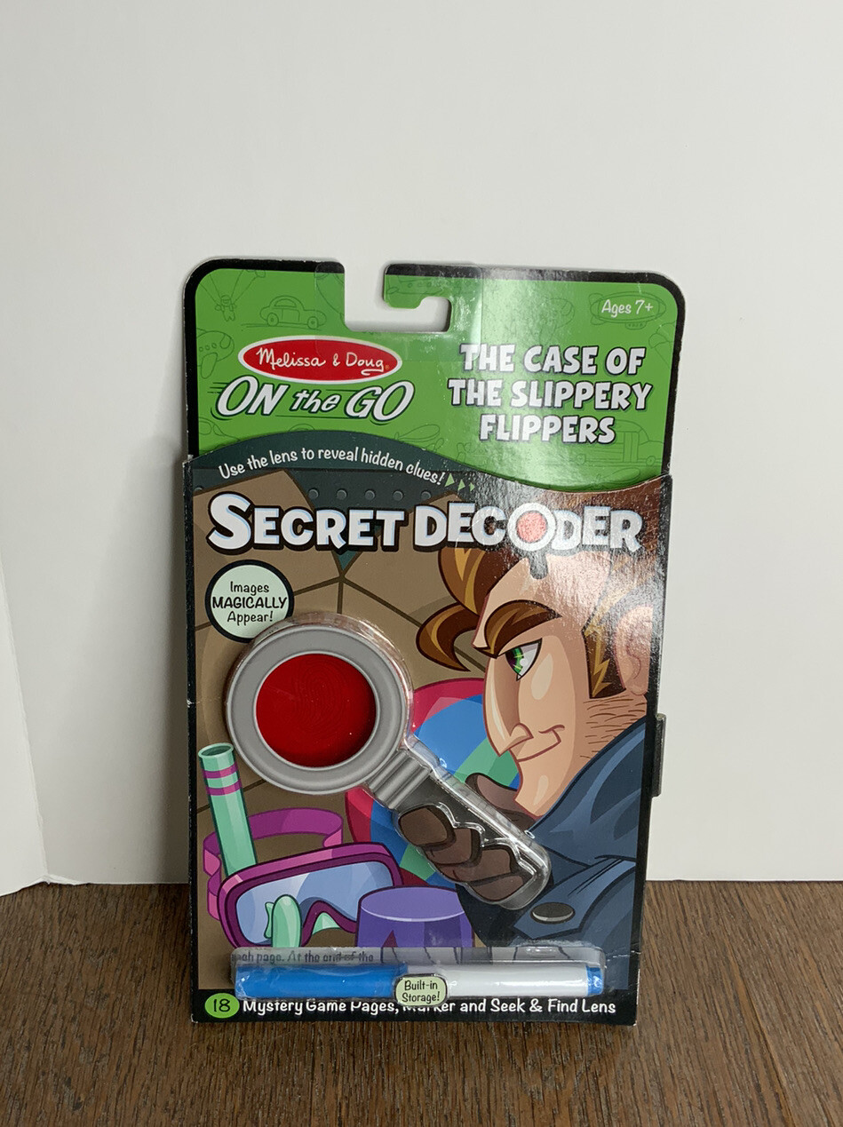 New Melissa & Doug Secret Decoder Game Book The Case of the Slippery ...
