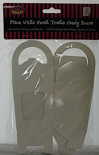 8 x White Sweet Treats Candy Boxes | eBay