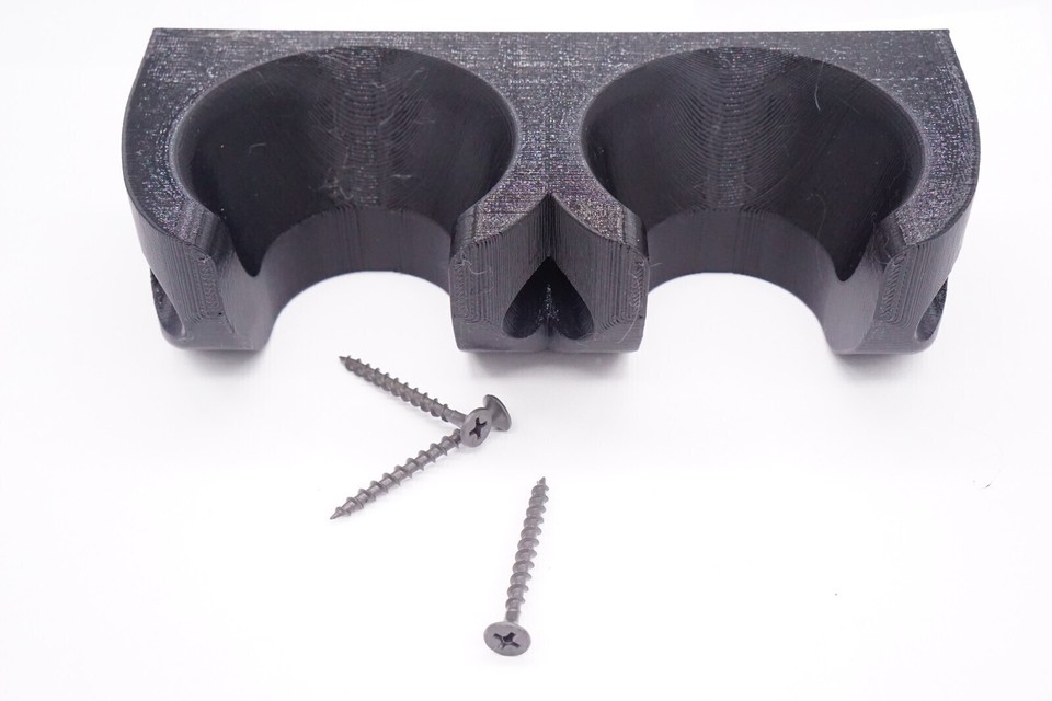 Wall Mounted Holder for Two MagLite D Cell Flashlights *BLACK* | eBay