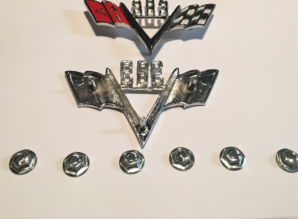 64 65 66 67 68 69 70 71 72 73 NEW IMPALA CUSTOM 383 FLAG EMBLEMS **U.S ...