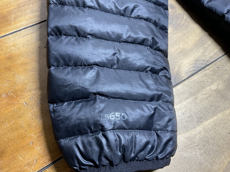 Eddie Bauer Eb650 Jacket Mens XL Down Puffer Packable Lightweight Black ...
