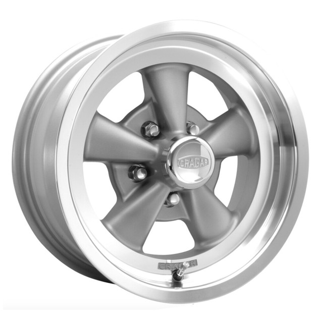 Cragar Series 610G G/T RWD 8x18 Gray Spokes with Machined Lip Rim for ...