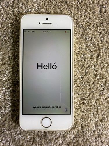 Unlocked Gold 16 GB Apple iPhone 5s Model a1533 Powers On - Factory ...