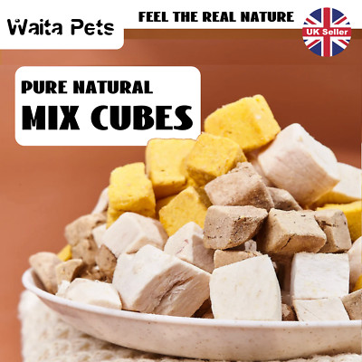 Waita Natural Dog Cat Food Freeze Dried Mix Cube 70g Healthy Training ...