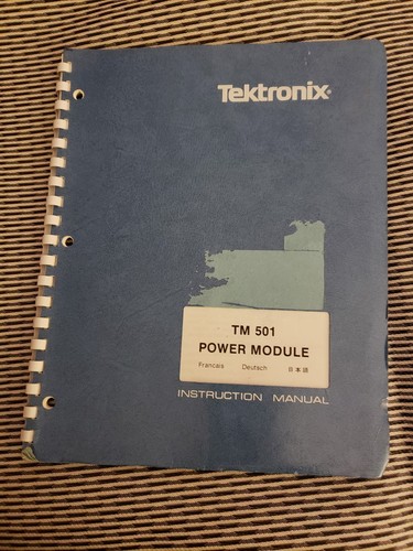 Tektronix TM501 TM-501 Power Module Instruction Manual | eBay