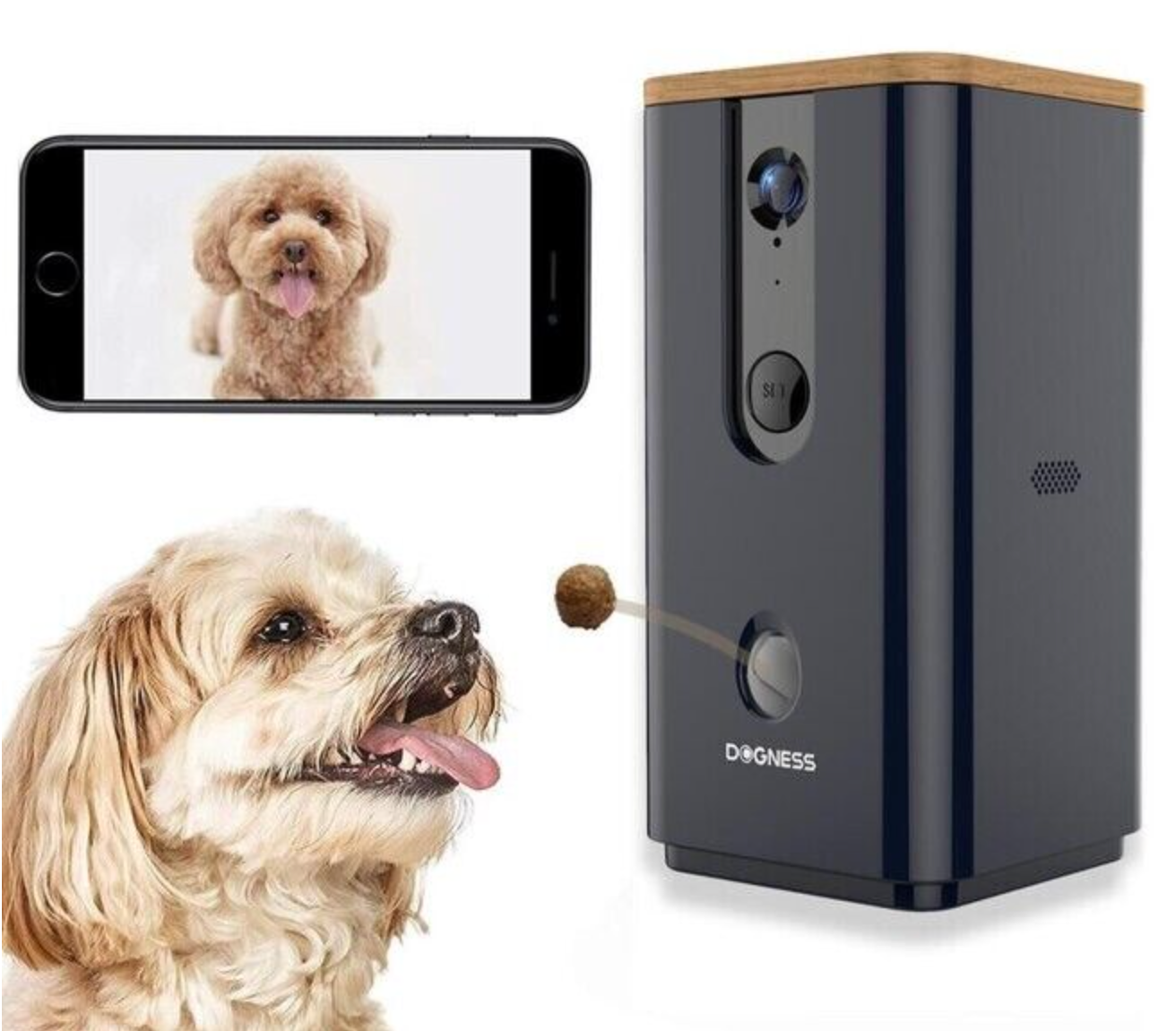 Dogness+Smart+Cam+Treater+Automatic+Pet+Treat+Dispenser+With+HD+Camera ...