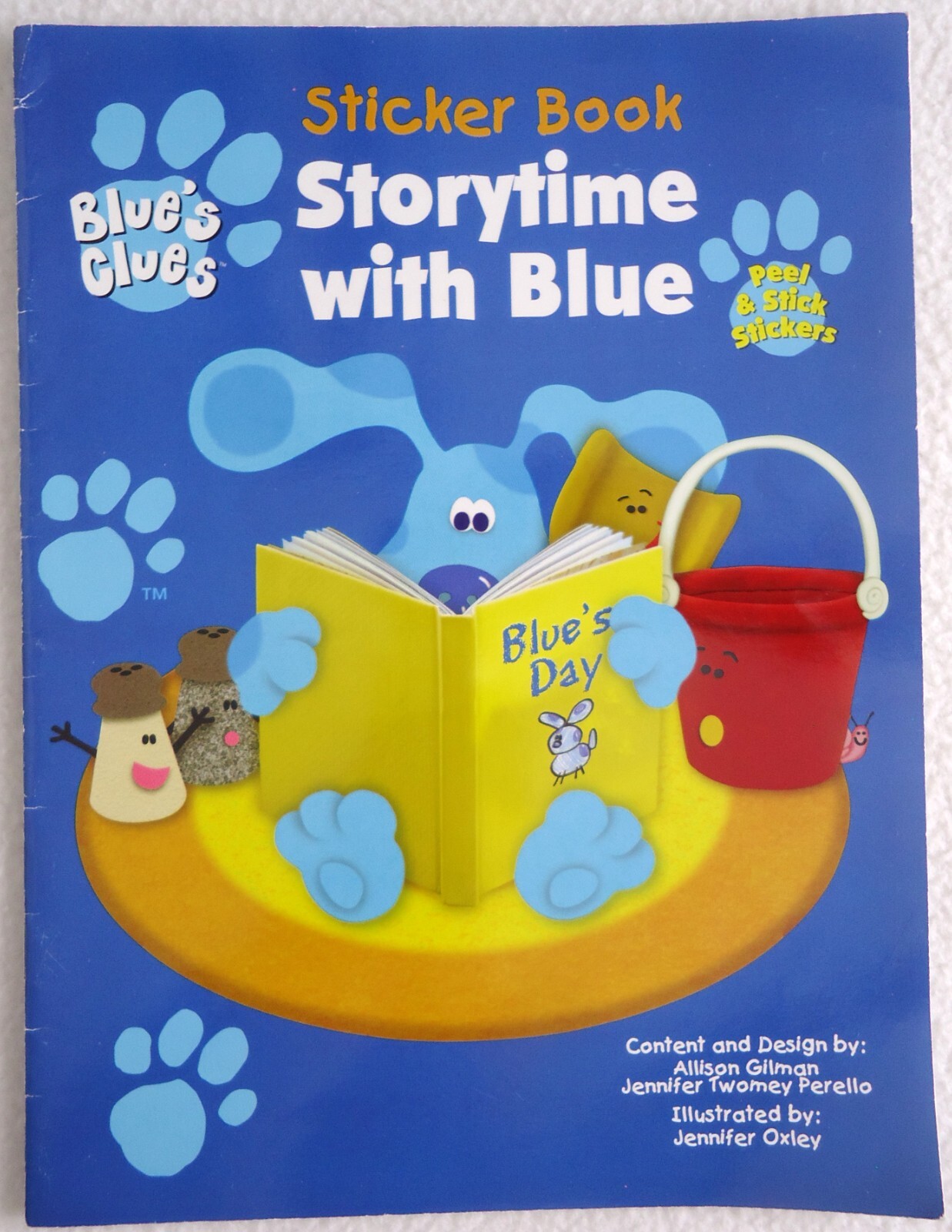 Blue's Clues Sticker Book Storytime with Blue Peel & Stick Coloring ...