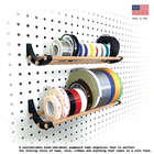 Tape holder and organizer for pegboards, great for tapes, wires and ...
