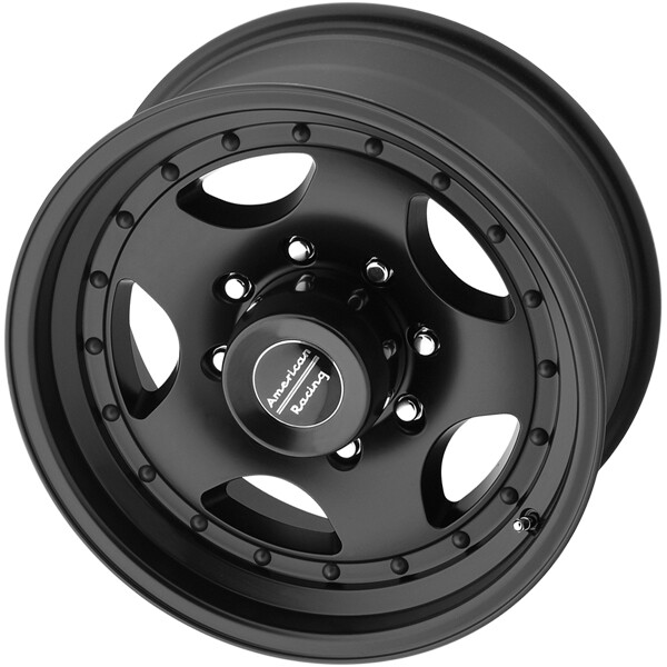 (Set-4) American Racing AR23 15x10 5x5.5" -44mm Satin Black Wheels Rims ...