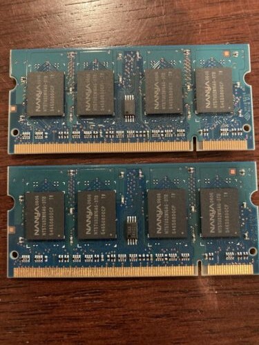 NANYA 1GB (2 x 512MB) Laptop Memory 2Rx16 PC2-4200S NT512T64UH8A1FN-37B ...