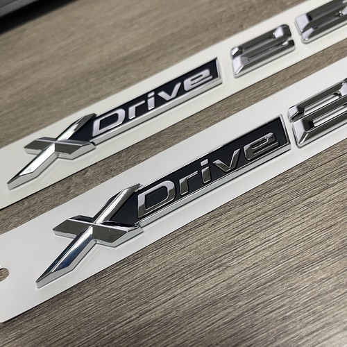 2x Chrome XDrive 25d Fender Trunk Emblem Badge Sticker For X1 X3 X5 F10 ...