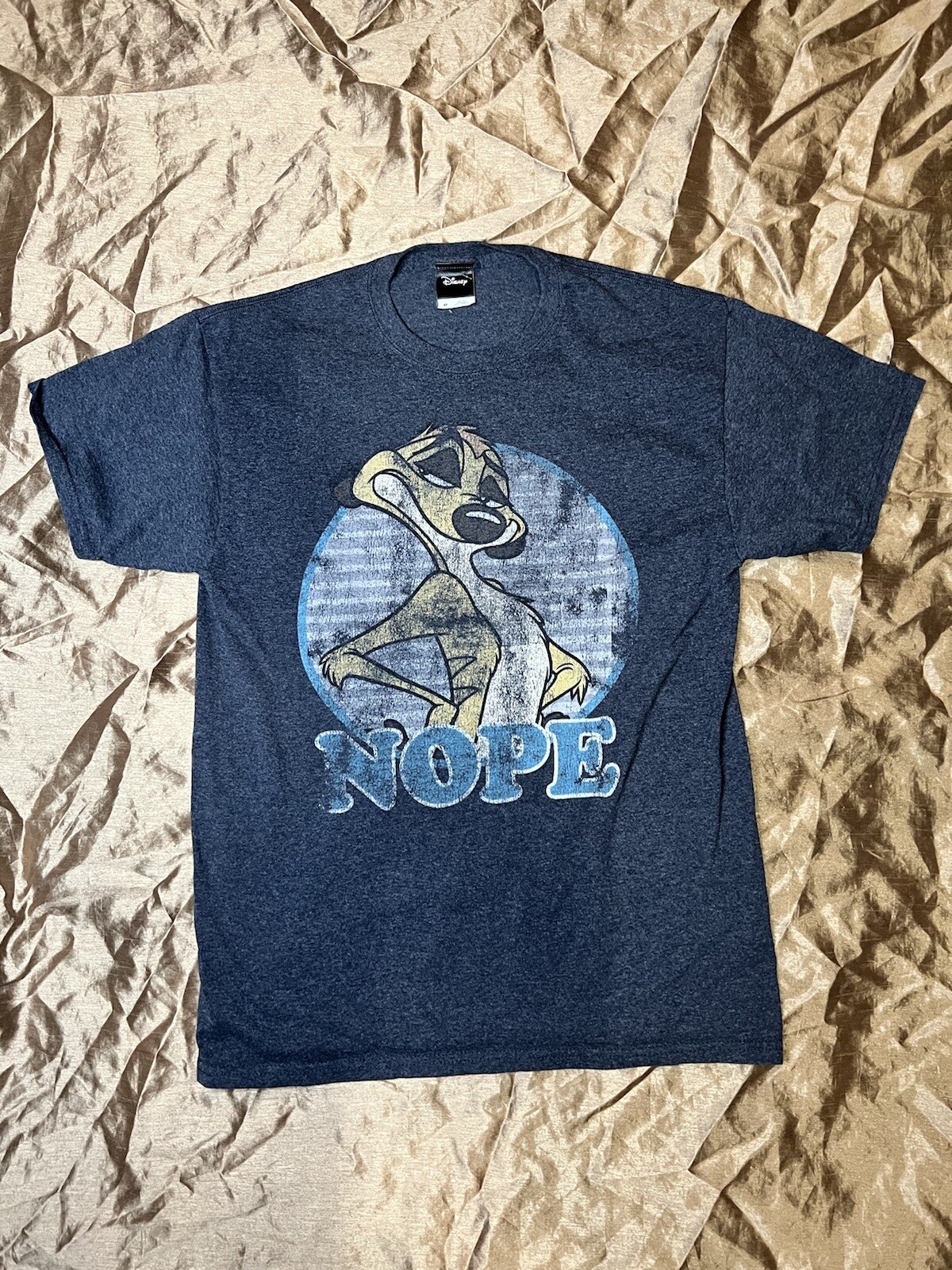 Disney Lion King Timon NOPE adult size medium blue t-… - Gem