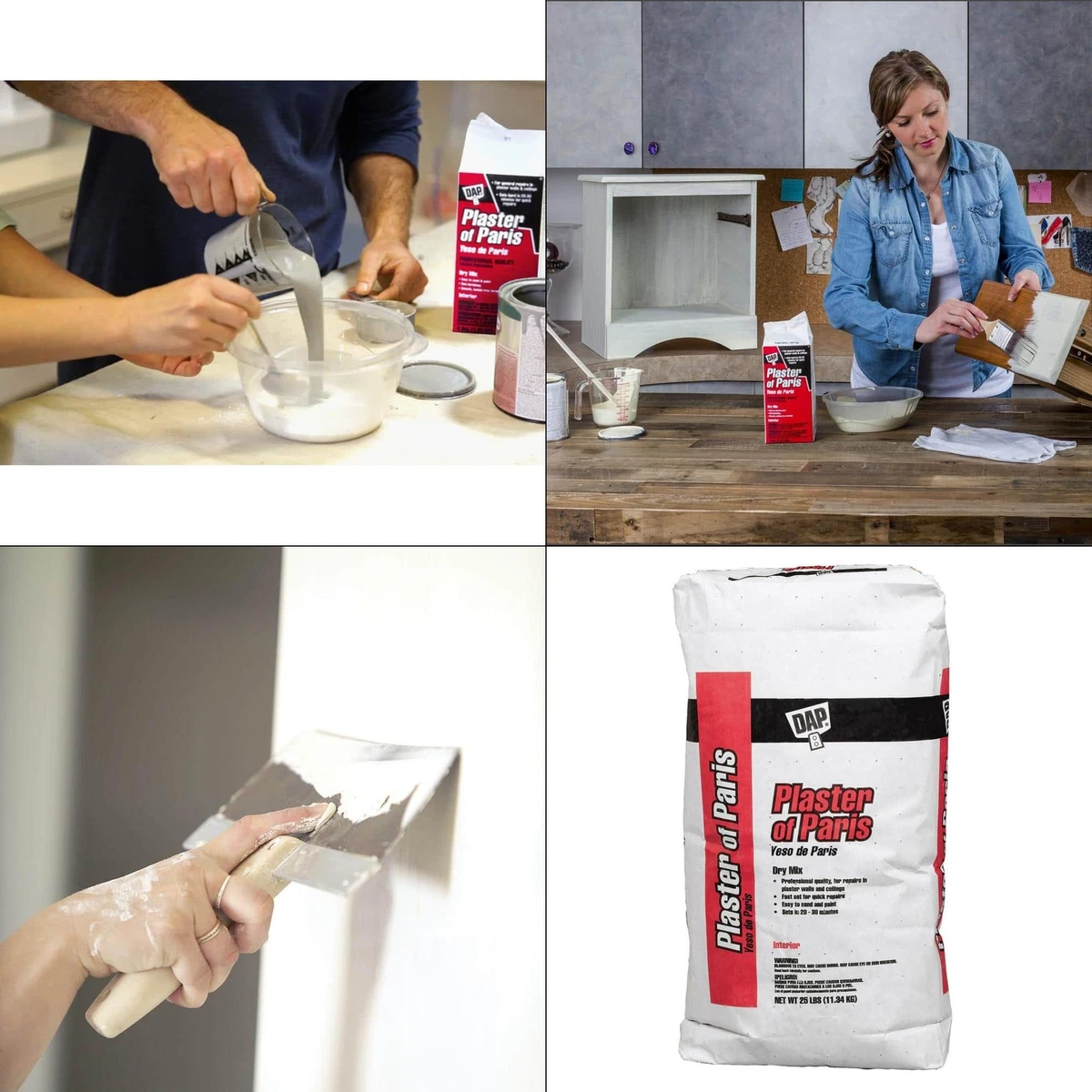 DAP 25 White Dry Mix Plaster Of Paris 10312 The Home Depot, 52% OFF