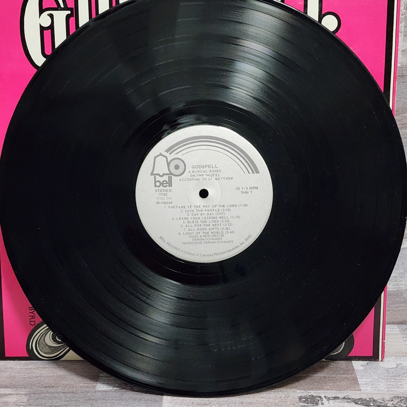 Godspell Original Cast Recording LP 1975 Vinyl Album Day By Day 33 1/3 ...