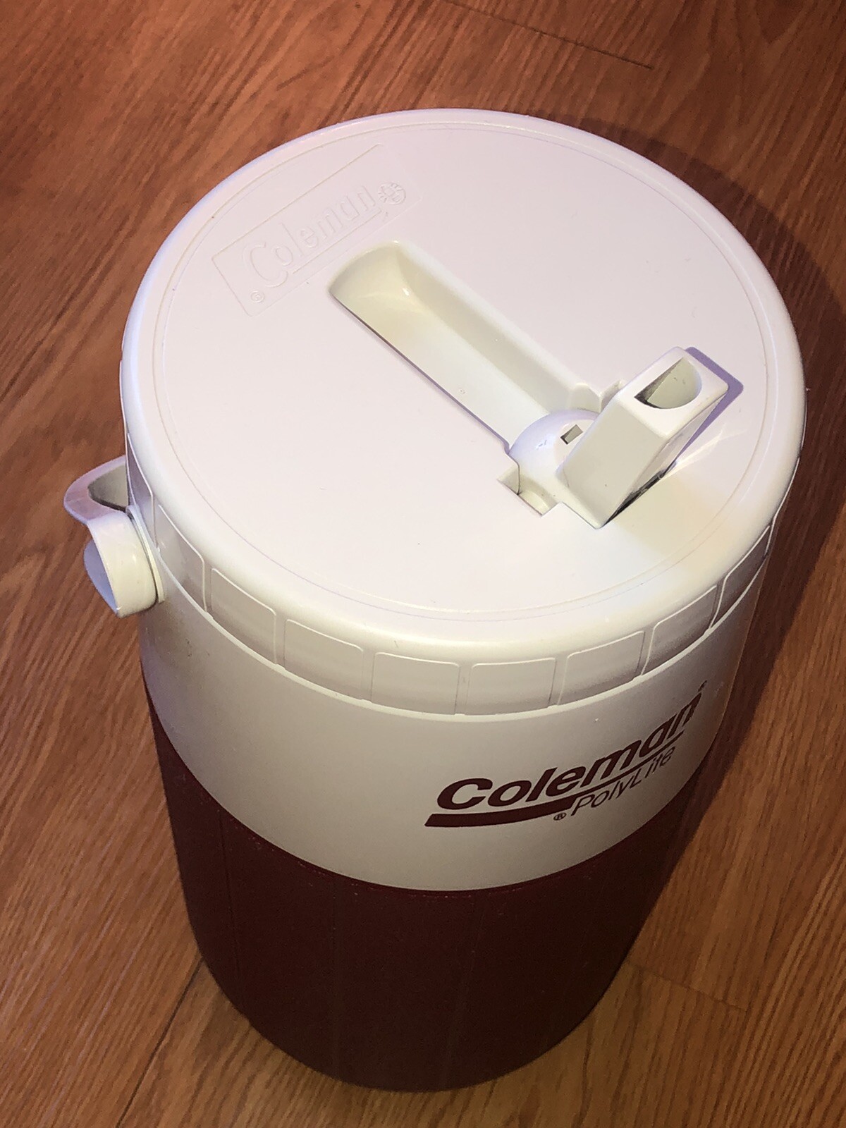 Vintage Coleman Polylite Red Model 5590 1/2 Gallon Cooler Water Jug USA ...