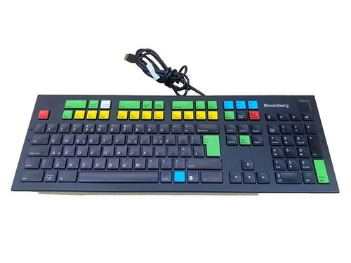 Bloomberg Keyboard 5 Wired USB Black Financial Stock Trading Keyboard ...