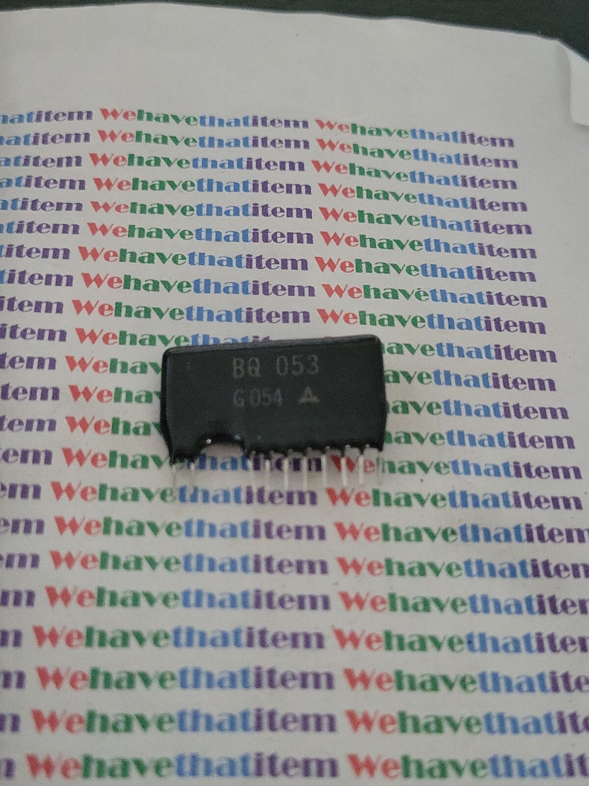 BQ053 / IC / MARKED G 054 / SIP / MATSUSHITA / 1 PIECE (qzty) | eBay