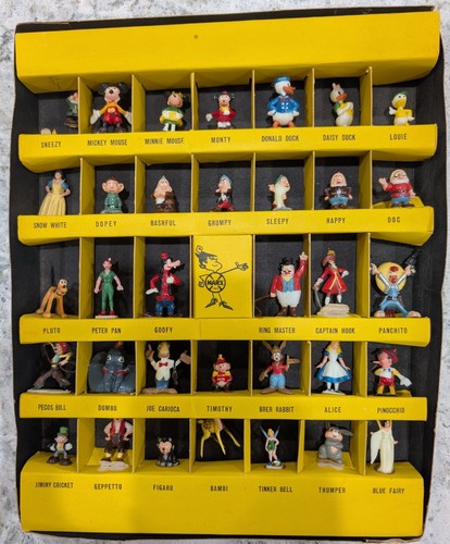 1960's Set of 34 Marx DisneyKins in Display Box | eBay