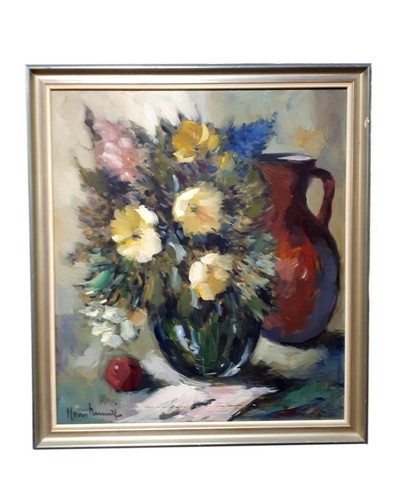 Ölgemälde Hans Nowak - Stillleben - signiert - 70 x 80 cm | eBay.de