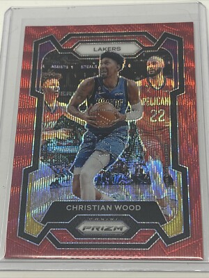 2023-24 Panini Prizm #245 Christian Wood Prizms Ruby Wave | eBay