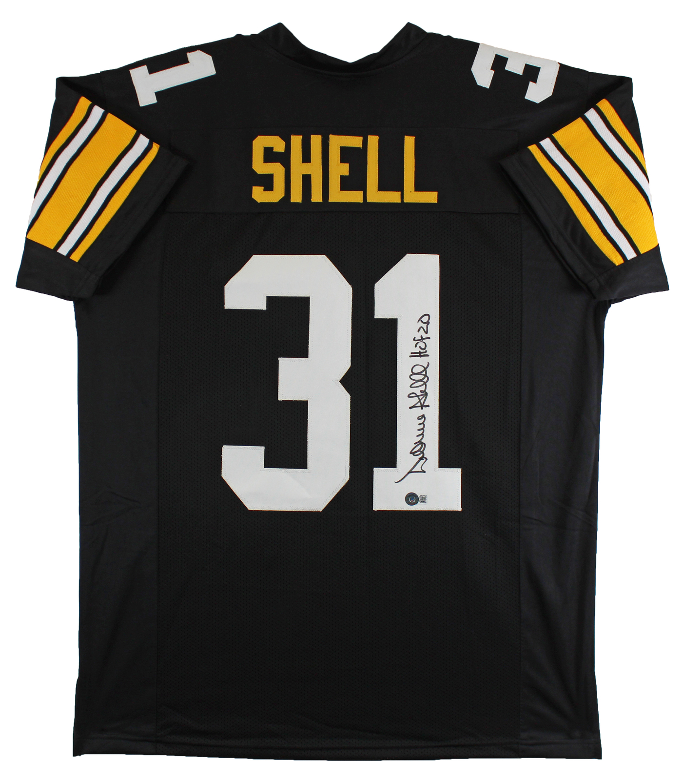 Donnie Shell Authentic Signed Black Pro Style Jersey Autographed BAS ...