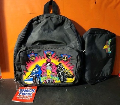 Rare Vtg 1994 Mighty Morphin Power Rangers Backpack Bookbag Lunchbox ...