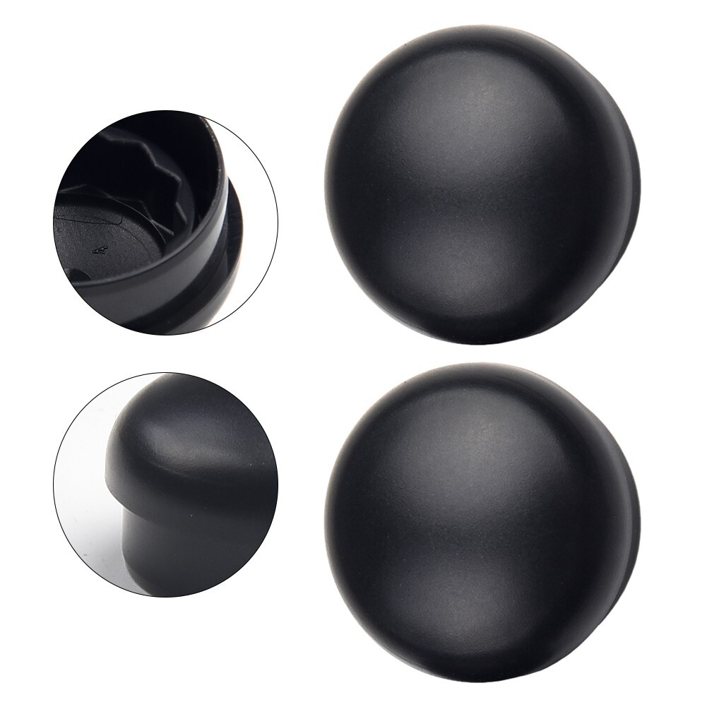 Reliable Black Plastic Wiper Nut Cover OE 1J0955205A 9B9 Set of 2 for ...