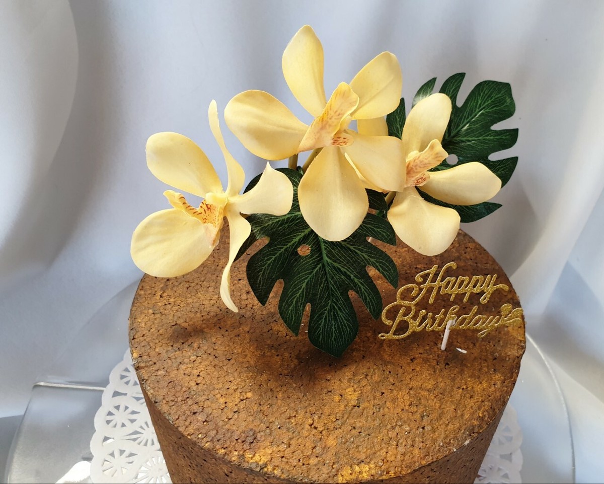 Orchids For Cake Toppings Boho Wedding Cake Topper – How To Add